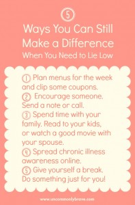 5 Ways You Can Still Make A Difference When You Need to Lie Low ...